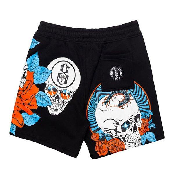 REBEL8（レベルエイト） スウェット ショートパンツ ショーツ Long Strange Trip Shorts Black : HIS ...