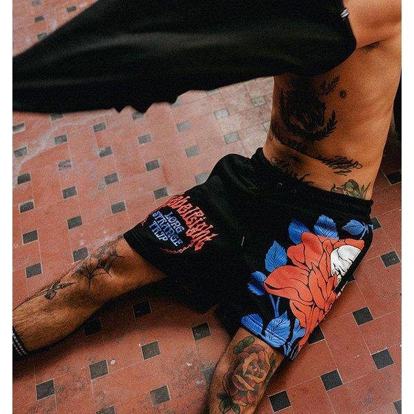 REBEL8（レベルエイト） スウェット ショートパンツ ショーツ Long Strange Trip Shorts Black : HIS ...