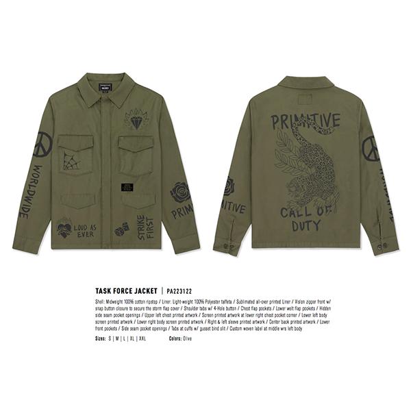 PRIMITIVE SKATEBOARDING × CALL OF DUTY (プリミティブ) アーミージャケット 軍物 Task Force ...