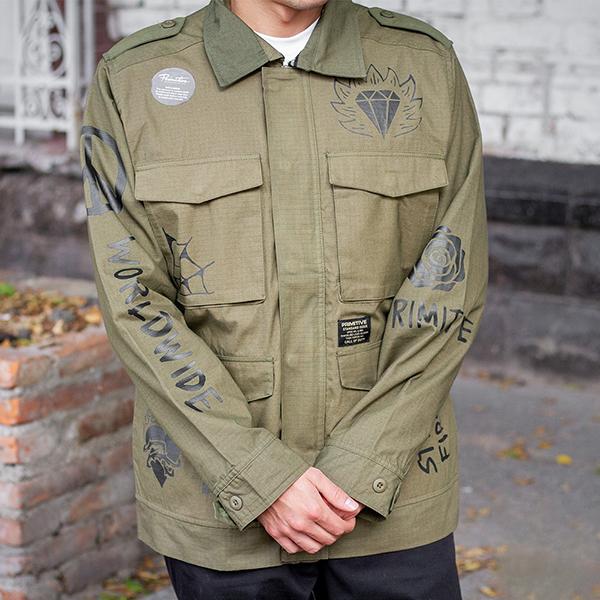 PRIMITIVE SKATEBOARDING × CALL OF DUTY (プリミティブ) アーミージャケット 軍物 Task Force ...