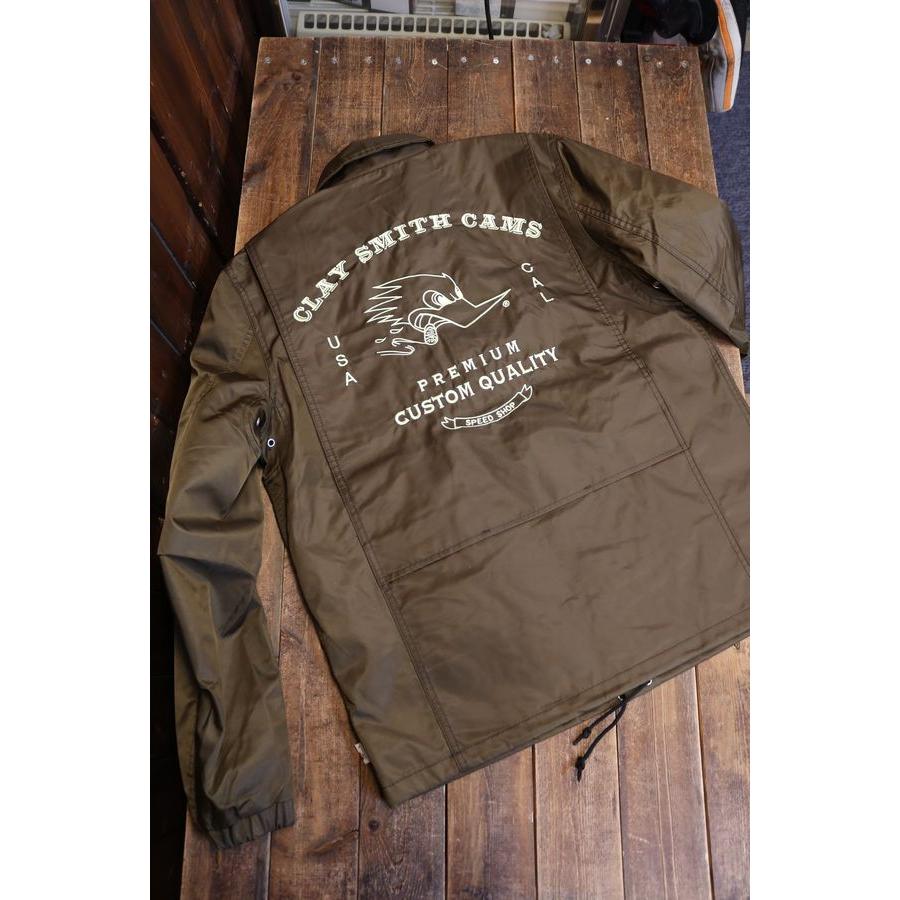 Clay Smith CLAY SMITH（クレイスミス）CSY-3910 BRACKBIRD 刺繍 コーチジャケット カラー： オリーブ : ヒストリーYahooストア - 通販 ...