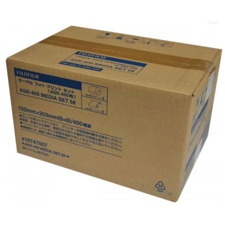 FUJIFILM 【送料無料】フジフィルム サーマルフォトプリントセット ASK-400 MEDIA SET 68 ASK-400用 ...