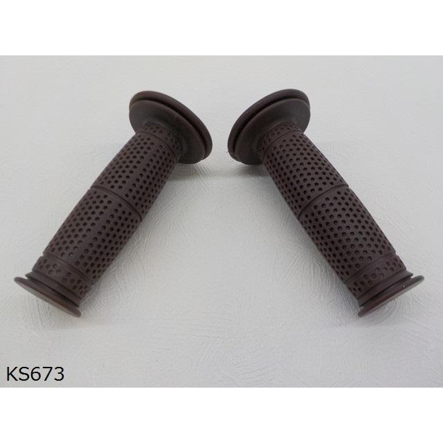 (ks)★☆ビンテージ風なバイクグリップ22パイ（ダークブラウン）（SR400、250TR) : HIT BIKE PARTS - 通販 - Yahoo!ショッピング