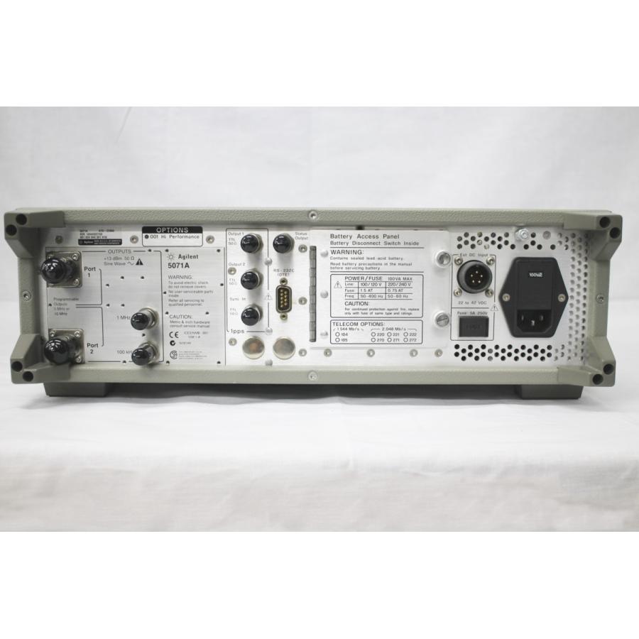 【正常動作品】Agilent 5071A /001 1次周波数標準 :gen712:ハイテクアンドファシリティ - 通販 - Yahoo!ショッピング