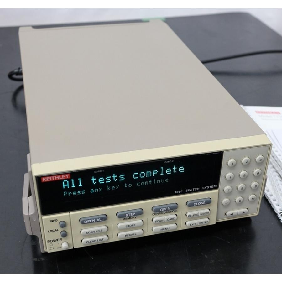 【正常動作品】Keithley 7001 7058/7158 20ch スイッチコントロールシステム : ハイテクアンドファシリティ - 通販 - Yahoo!ショッピング