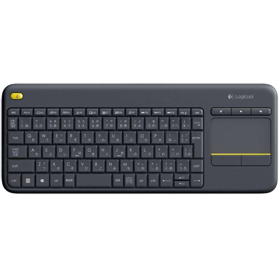 logicool ロジクール ワイヤレス タッチキーボード k400 Plus ブラック K400pBK K400PBK : ヒットライン - 通販 - Yahoo!ショッピング