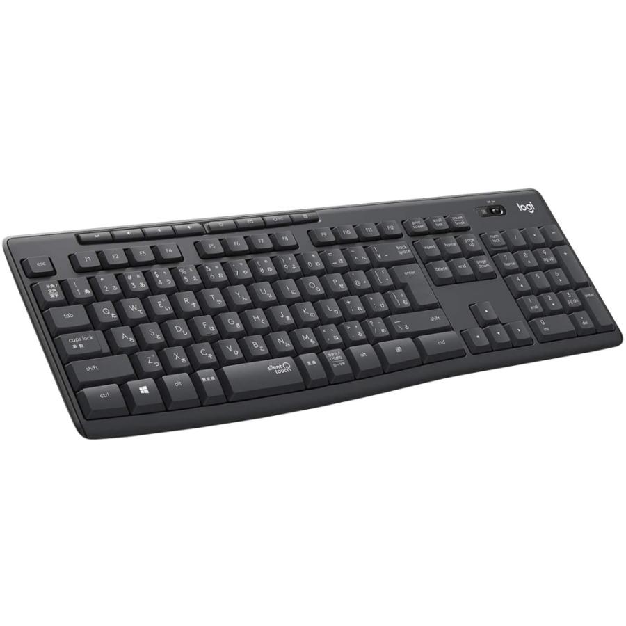 logicool ロジクール サイレント ワイヤレスキーボード K295 グラファイト K295GP : ヒットライン - 通販 - Yahoo!ショッピング