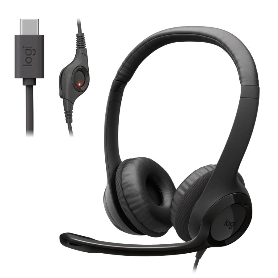logicool ロジクール USBヘッドセット Type-C H390RC : ヒットライン - 通販 - Yahoo!ショッピング