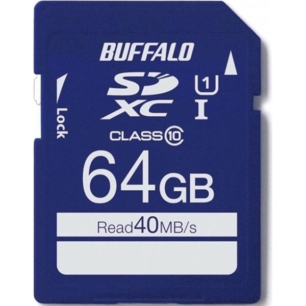 BUFFALO バッファロー UHS-I Class1 SDXCカード 64GB RSDC-064GU1S : ヒットライン - 通販 - Yahoo!ショッピング