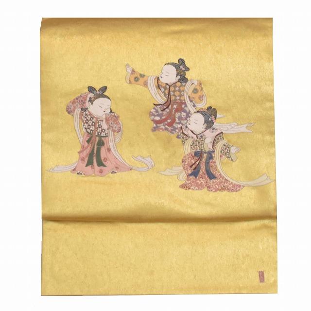 袋帯 中古 リサイクル正絹 仕立て上がり 初代由水十久監修 長島成織物 瀞金錦 金箔 ss1022b 着物ひととき : 着物ひととき - 通販 ...