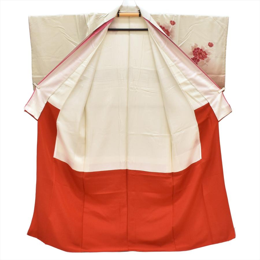 訪問着 正絹 身丈158.3cm M 裄64cm 仕立て上がり グレー色系 袷 リサイクル着物 花文様 金彩 レトロ 重ね衿付き tt2647b : 着物ひととき - 通販 - Yahoo ...