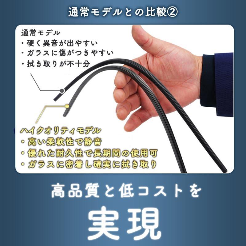 RoaRion 汎用ワイパー替えゴム 10本セット 撥水・ガラス拭き取り対応 柔軟性 ワイパーラバーゴム 幅8mm タイプ 700mm : ひとつ屋 - 通販 - Yahoo!ショッピング