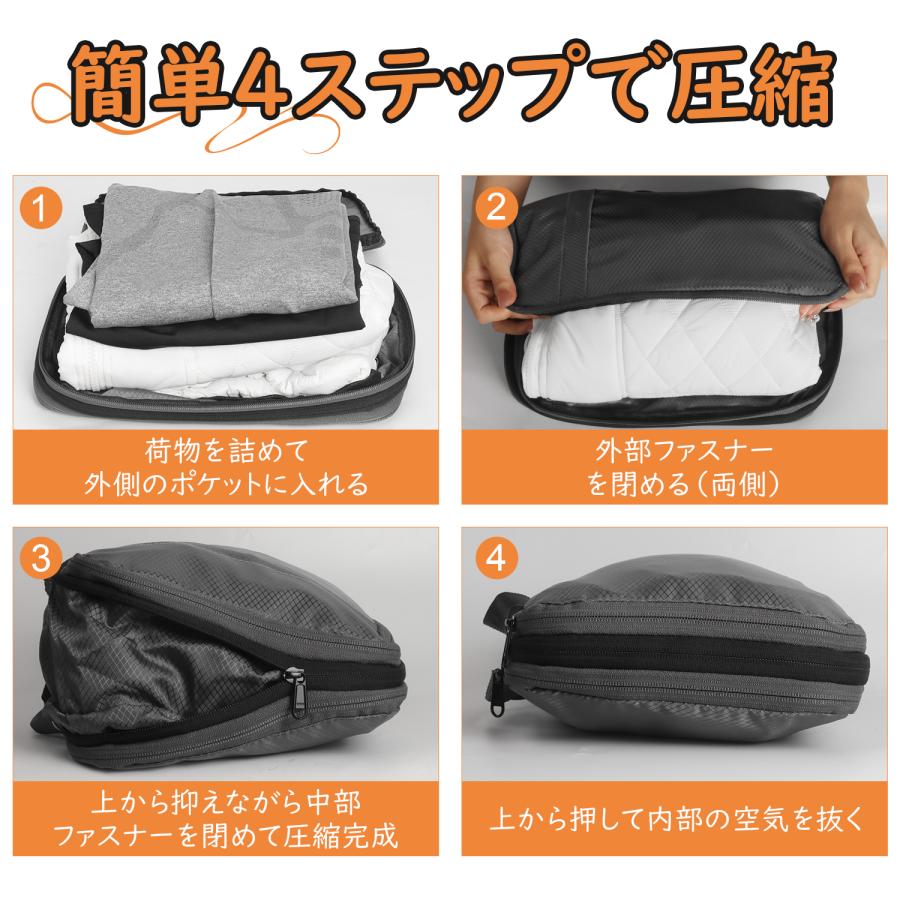 VARNIC 【半額sale！先着20名限定！】トラベルポーチ 旅行用 圧縮ポーチ YKK製ファスナー 3サイズ 旅行バッグ 撥水 出張 衣類仕分け 軽量 大容量 簡単圧縮 : 日和 - 通販 ...
