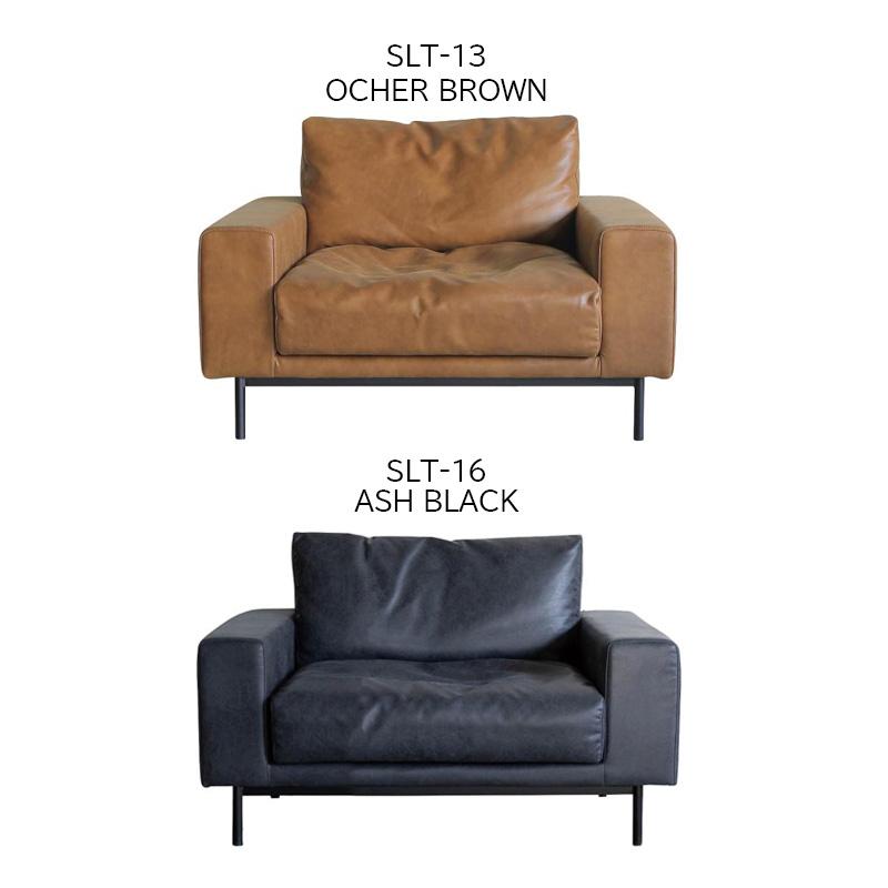 CRUSH CRASH PROJECT 別注 ソファ 1人掛け プルート pluto comform 1P ヴィンテージ風 スーパーレザーテックス 本革風 フェザー スチール脚 ローバック ...