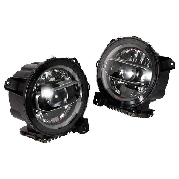 ジープ 【日本光軸/左側走行用/DEPO正規品】ジープ JL ラングラー JT グラディエーター LED ヘッドライト レベライザー付 リング 日本 光軸 : HL&WEB - 通販 ...