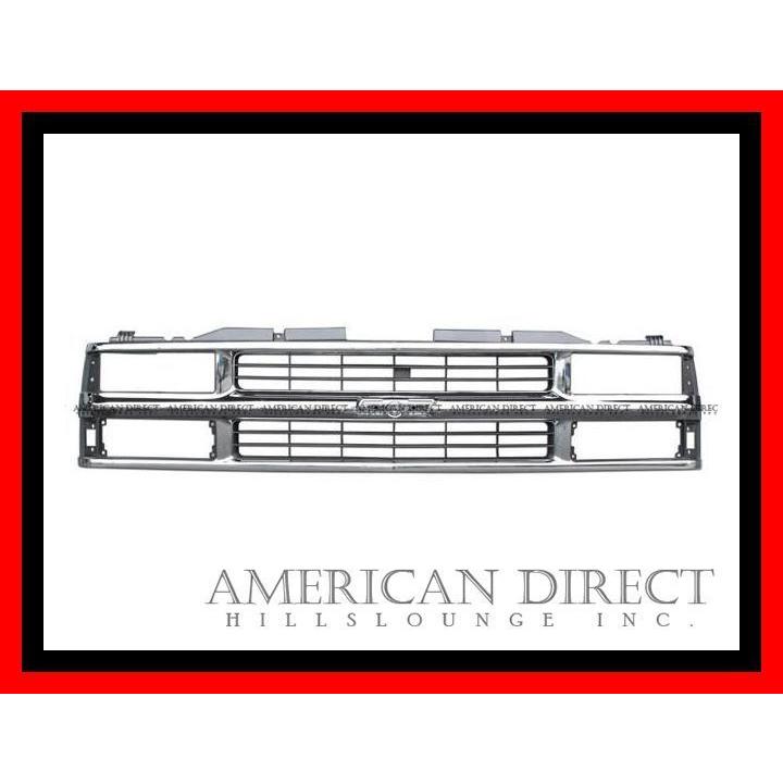 【国内在庫/純正タイプ/シボレー】95-99y タホ/ 92-99y サバーバン/ 88-98y C-1500 K-1500 C/K フロント クローム グリル メッキ ライト OE : HL ...