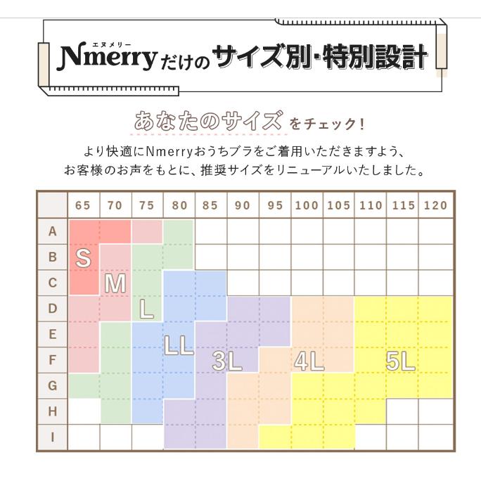 公式 Nmerry 【3枚セット】 育乳ブラ エヌメリー 渡辺直美 大きいサイズ ナイトブラ 補正下着 ノンワイヤー おうちブラ インナー 下着 ホームウェア :raku-Nbra-3:HRC ...