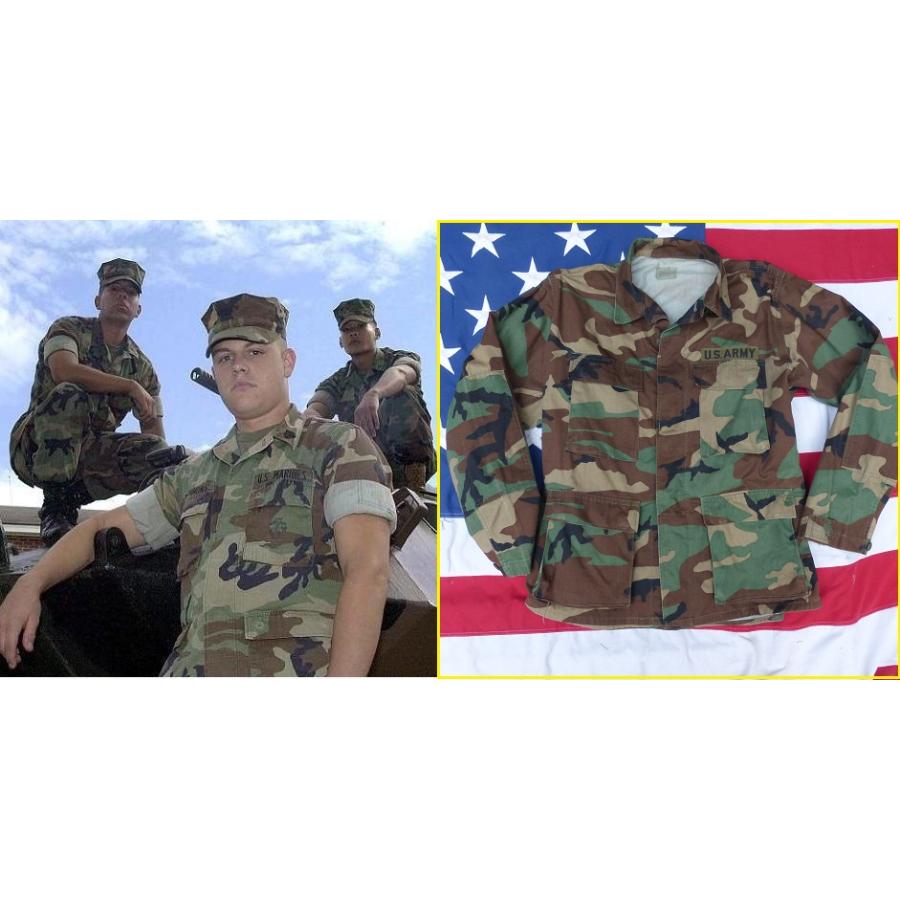 1986 米軍実物 BDUジャケット ウッドランド M-R ノンリップ 802x : ホバートブロス - 通販 - Yahoo!ショッピング