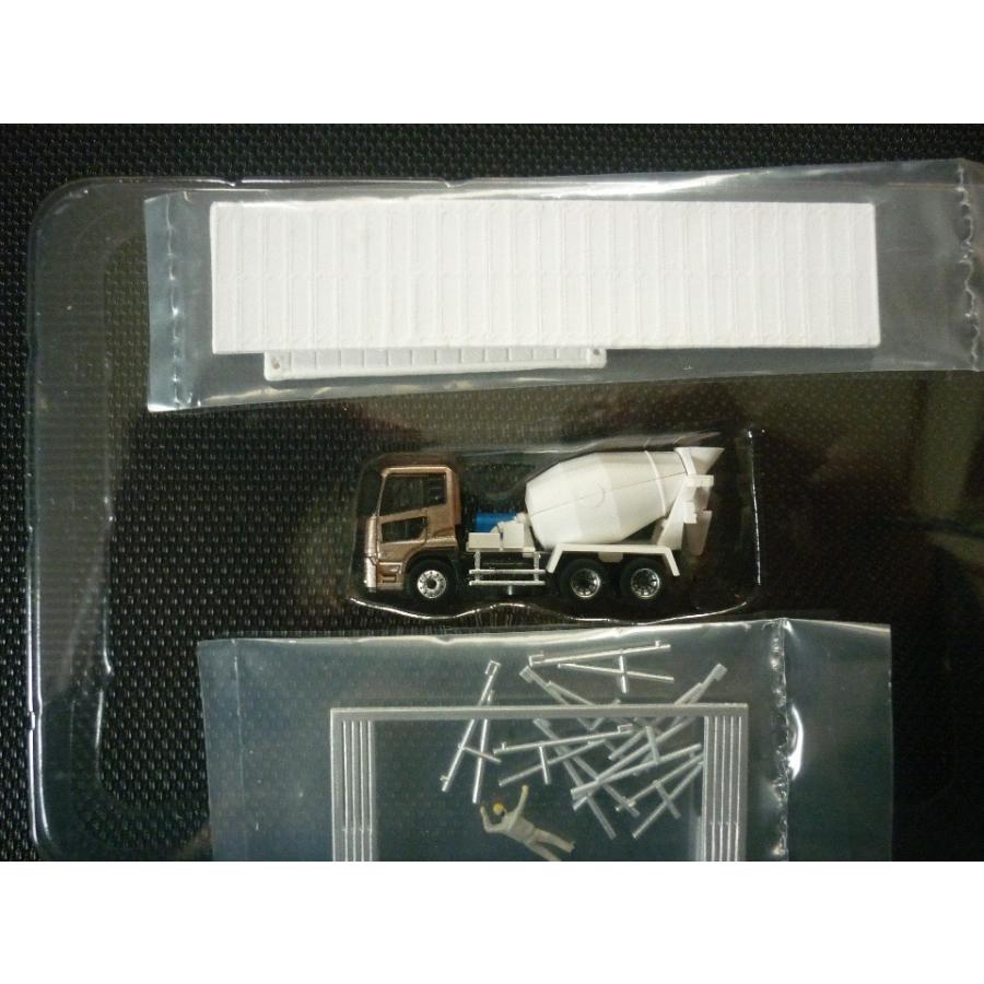 1/150【GJ！はたらくのりもの百景 002】《未来を築く建設現場》(3) ミキサー車(UDトラック クオン)+塀+ゲート+作業員フィギュア : hobby - 通販 - Yahoo!ショッピング