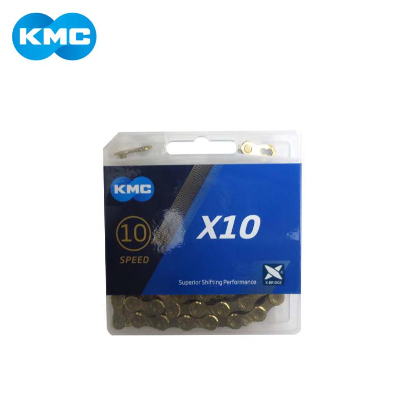 KMC ケーエムシー X10 10S用チェーン チタンゴールド 116L : サイクルスポーツストア HobbyRide - 通販 - Yahoo!ショッピング