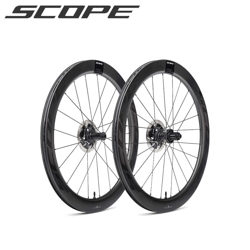 Scope Cycling スコープサイクリング R5.A Disc TLR SKF BLK F/R HG オールロードホイール : サイクル ...