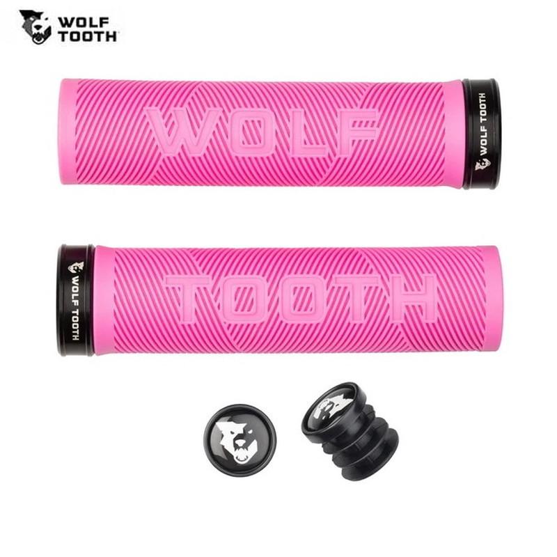 WolfTooth ウルフトゥース Wolf Tooth Lock-On Echo Grip - Pink with Black Collar グリップ : サイクルスポーツストア ...