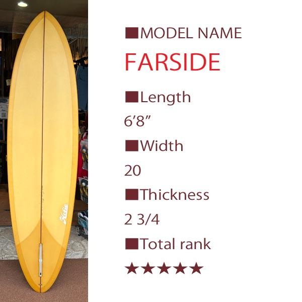 試乗ボード HOBIE FARSIDE 6'8” （ファーサイド ミッドレングス ファンボード ホビー シングル）#320154 ...