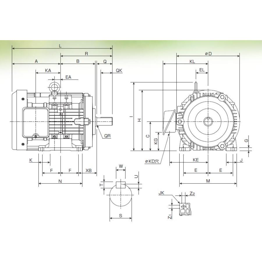 TOSHIBA（東芝） 東芝プレミアムゴールドモートル TKKH3-FBK21E-4P-15kW-200V（屋内・全閉外扇形・脚取付・200V ...