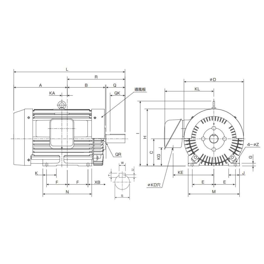 TOSHIBA 東芝プレミアムゴールドモートル TKKH3-FBK21E-4P-22kW-200V（屋内・全閉外扇形・脚取付・200V） 個人 ...