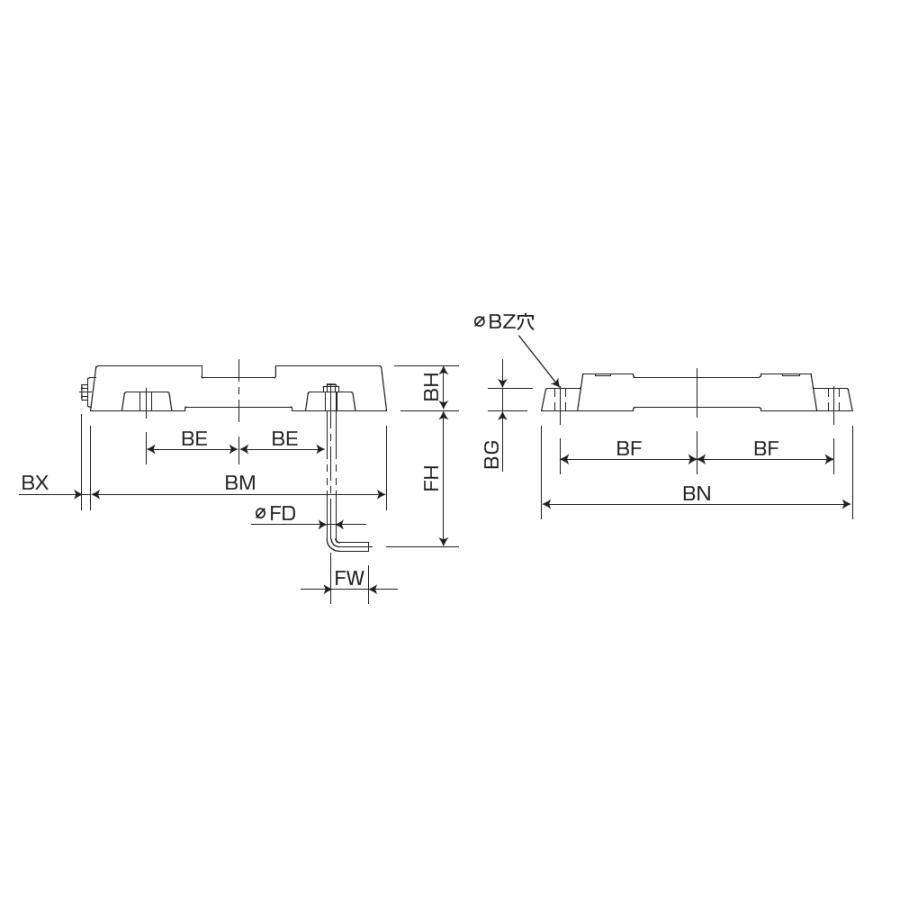 TOSHIBA 東芝 BASE モータベース（スライド式）132M（屋内形） モーター 三相 513M1326 : ホーデンストア - 通販 ...