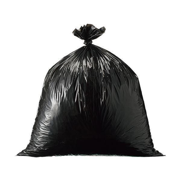 TANOSEE リサイクルポリ袋 黒45L BOXタイプ 1箱(100枚)〔×10セット〕