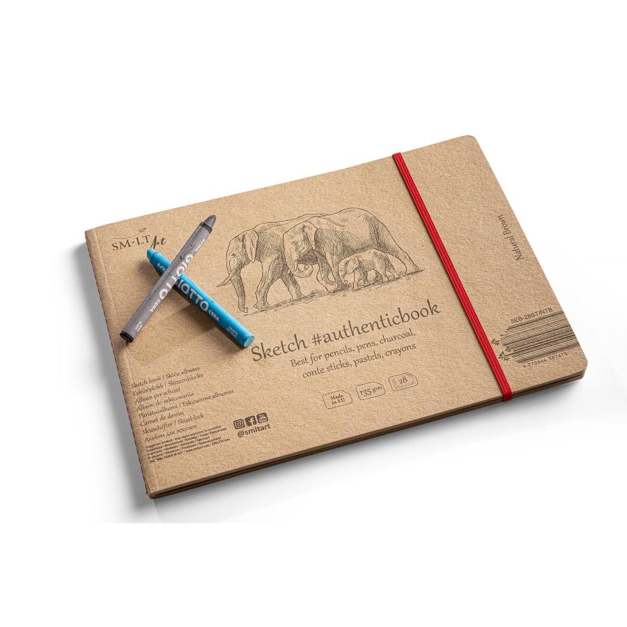 SM・LT オーセンティック スケッチブック スケッチブラウン アルバム製本 サイズ245x176mm : ホーコーステーショナリー - 通販 - Yahoo!ショッピング