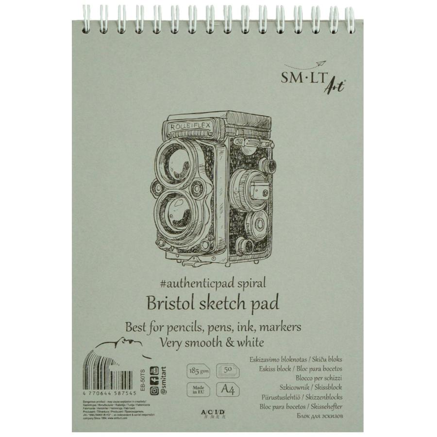 SM・LT オーセンティック スケッチブック ブリストル スパイラル製本 A4サイズ : eb-50ts : ホーコーステーショナリー - 通販 - Yahoo!ショッピング