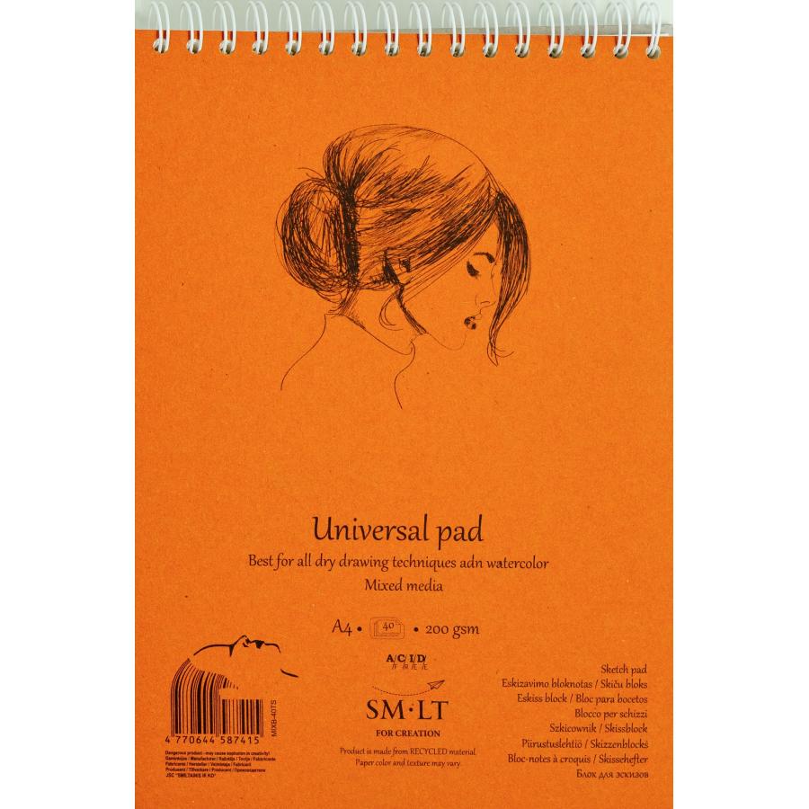 SM・LT オーセンティック スケッチブック ミクストメディア 高級水彩紙 スパイラル製本 A4サイズ : ホーコーステーショナリー - 通販 - Yahoo!ショッピング