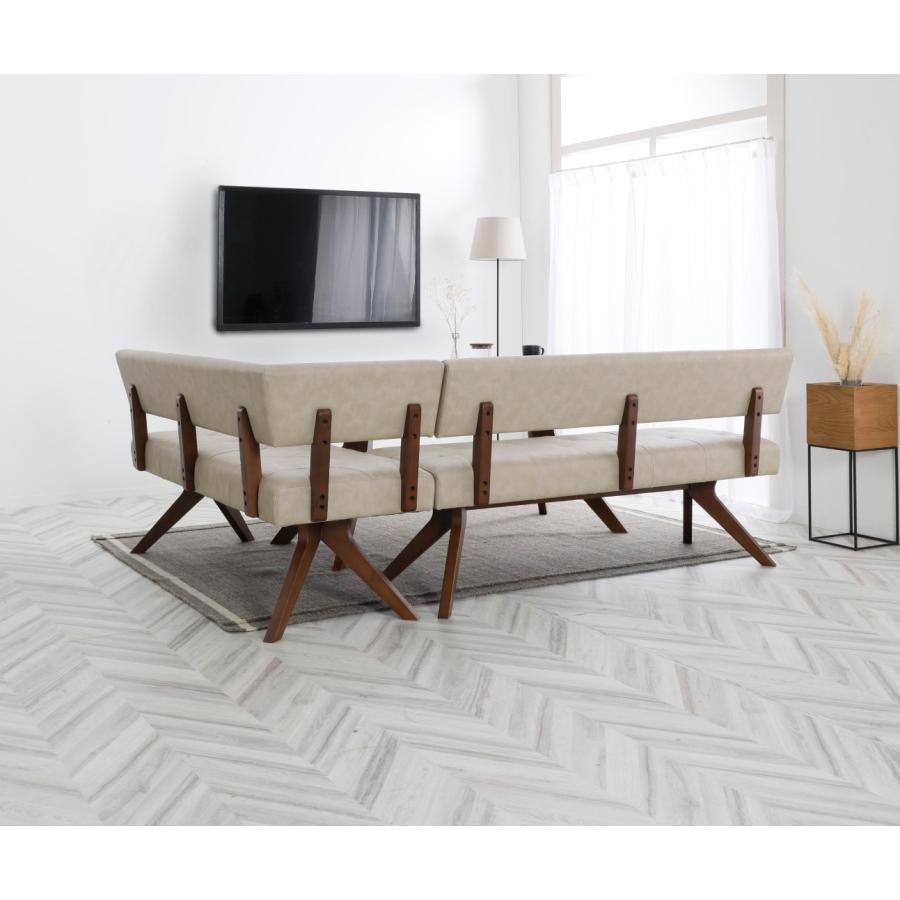 ブランド登録なし シギヤマ家具 LD セット ダイニングセット 150cm 4点セット レブル コーナー リビングダイニング テーブルセット REBEL ウォールナット 合皮 : インテリア ...