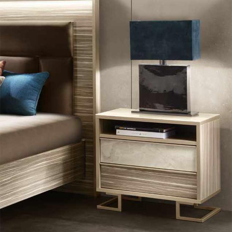 ナイトテーブル 3段 オープン チェスト 66cm幅 LUCE light アレドクラシック キャビネット ローボード リビングボード ...