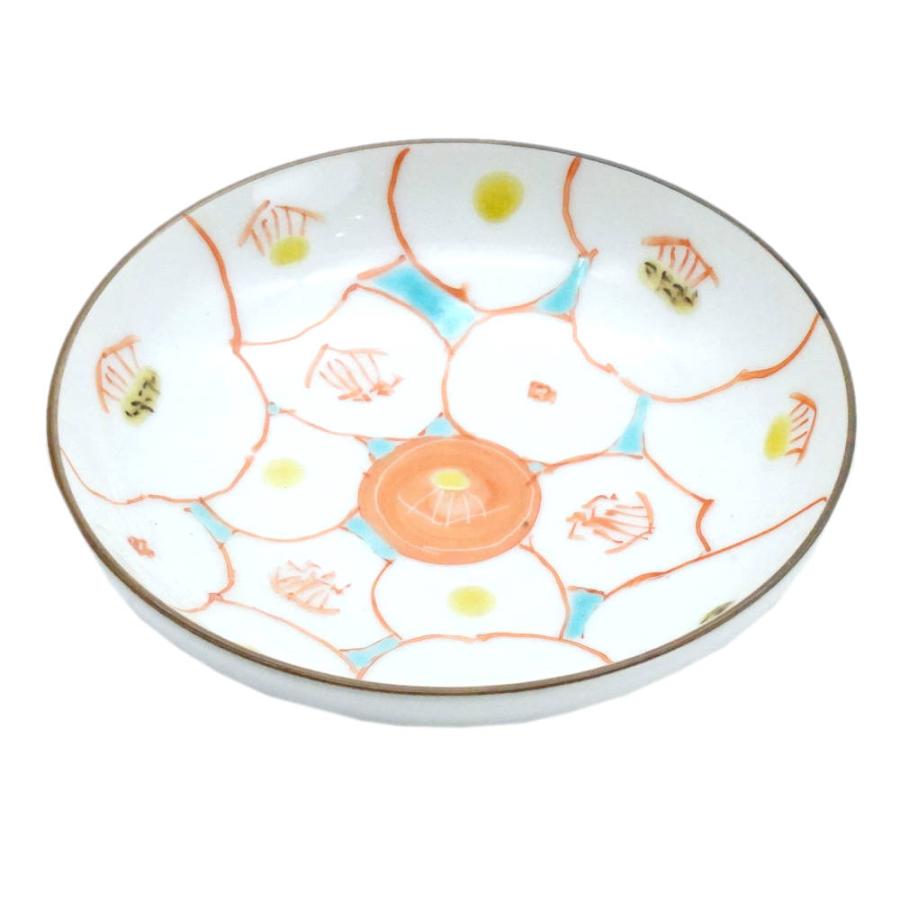 九谷焼 3号皿 赤花紋 : 北山堂 - 通販 - Yahoo!ショッピング