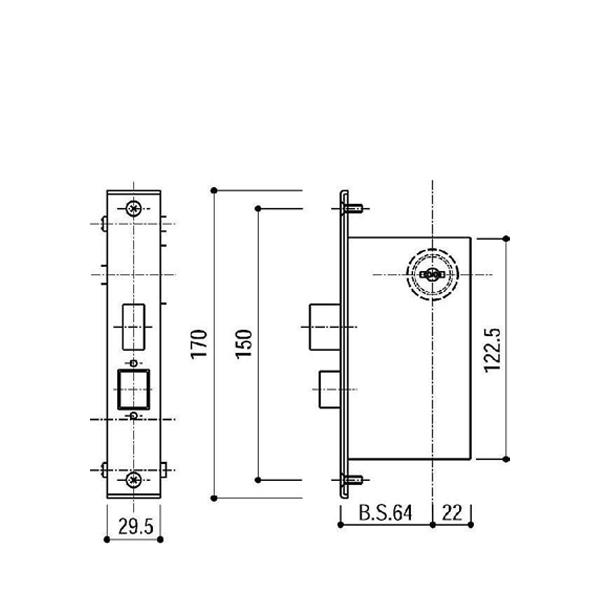 YKKAP住宅部品 主錠ケース本体(HH-J-0639) : hh-j-0639--225 : 純正パーツセンター ホクセイ - 通販 - Yahoo!ショッピング