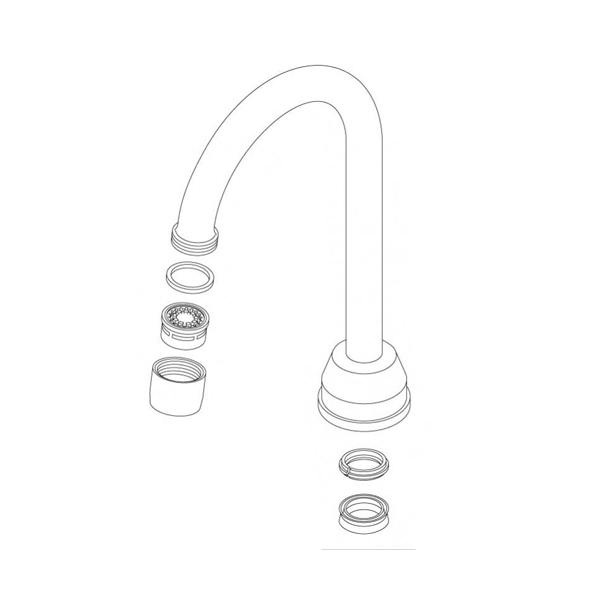 KVK水回り部品 KVK補修部品 パイプ関連：K335用 吐水口パイプ（Z46353800） : z46353-800 : 純正パーツセンター ホクセイ - 通販 - Yahoo!ショッピング