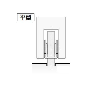 リフォーム用品 金物 窓の金物 はめ込戸車：マツ六 はめ込戸車 9型 9S平 商品コード 0121-0403 : ノース&ウエスト - 通販 - Yahoo!ショッピング
