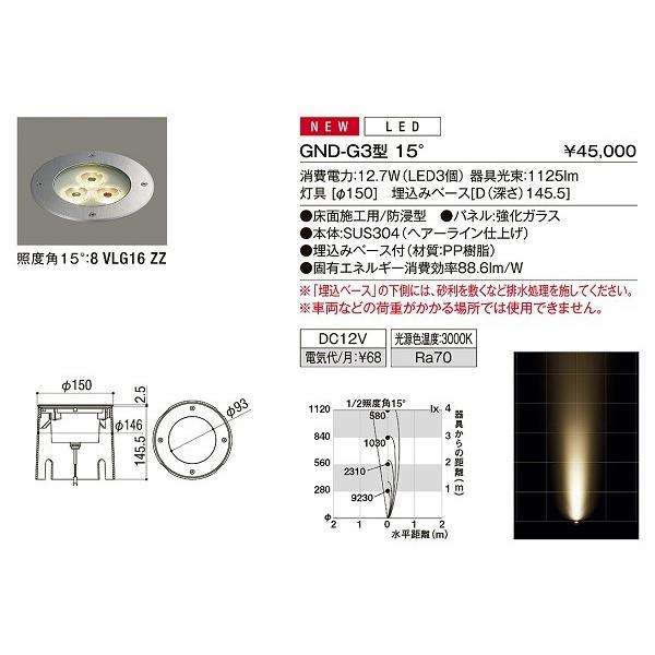 LIXIL ガーデンエクステリア[門まわり] エクステリアライト DC12V グランドライト：GND-G3型 15° : ノース&ウエスト - 通販 - Yahoo!ショッピング