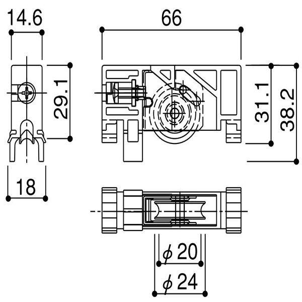 YKK AP 戸車(HH-2K-30564) YKK YKKサッシ 窓 窓用 とぐるま フレミング・テルモア・プラマード・3H・5H・7H ...
