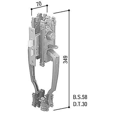 YKK AP YKKAP交換用部品 サムラッチハンドル錠セット(HH-J-0233) : ノース&ウエスト - 通販 - Yahoo!ショッピング