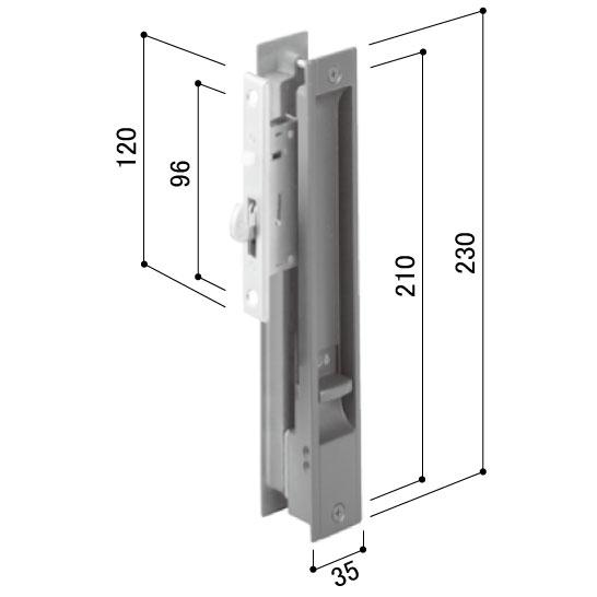 YKKAP交換用部品 戸先 内締り錠(HH-J-0501) :HH-J-0501--2695:ノース&ウエスト - 通販 - Yahoo!ショッピング