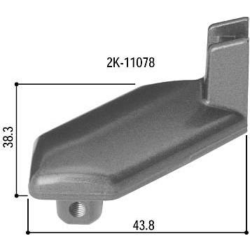 引手ホルダー(HH-N-0020) YKK 浴室折戸 YKK浴室折戸 サニセーフ YKKサニセーフ ND 浴室折れ戸 タオル掛け パーツ :HH-N-0020:ノース&ウエスト - 通販 ...