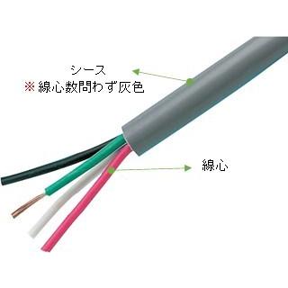 三ツ星 VCTF3-2-100M ビニルキャブタイヤケーブル VCTF3心(芯) 2SQ 100M 丸形コード 電線 耐電圧600V以下 VCTF2mm2×3C×100m : メカノマート ...