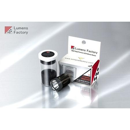 Lumens Factory E Series 3 Mode Head Unit :Cool White Version (3.7-9V) 本体色：ブラック 【SUREFIRE E1,E2 ...