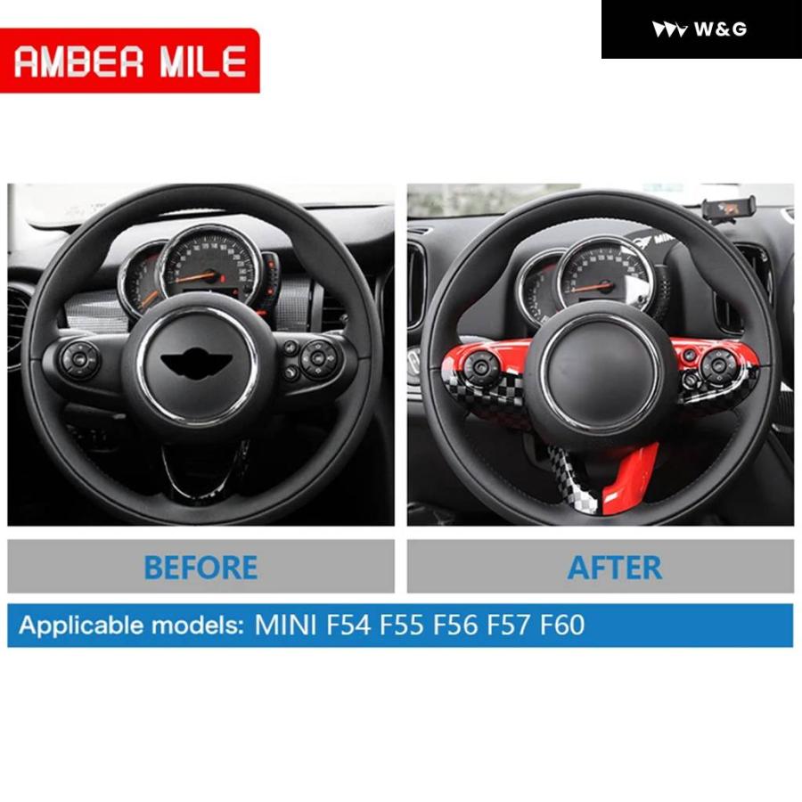 3枚 ABS ミニ クーパー F55 F54 クラブマン F56 JCW F57 F60 カントリーマン アクセサリー インテリア トリム ...