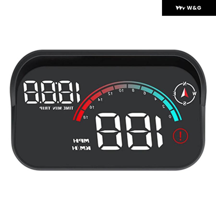 M22 自動車スピード メーター GPS HUD オンボードコンピューター オートプロジェクター ヘッドアップ ディスプレイ ガジェット インテリジェントタイム コン : RareSpec ...