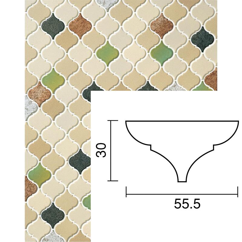 NLA-HM2-MIX-1[個] コラベル半マス横 名古屋モザイク : nla-hm2-mix-1 : ホームデザイン - 通販 - Yahoo!ショッピング